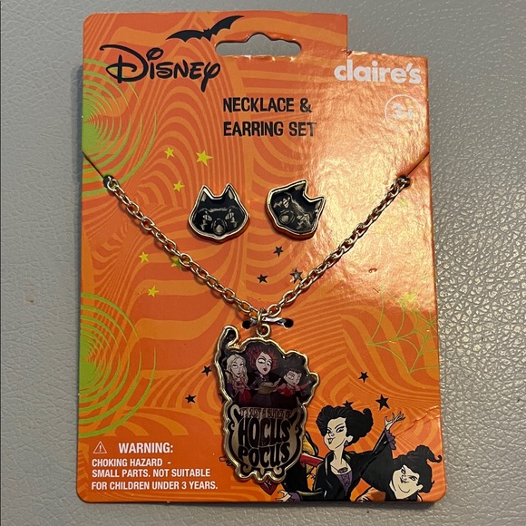 Disney | Accessories | Disney Hocus Pocus Jewelry Set With Black And ...